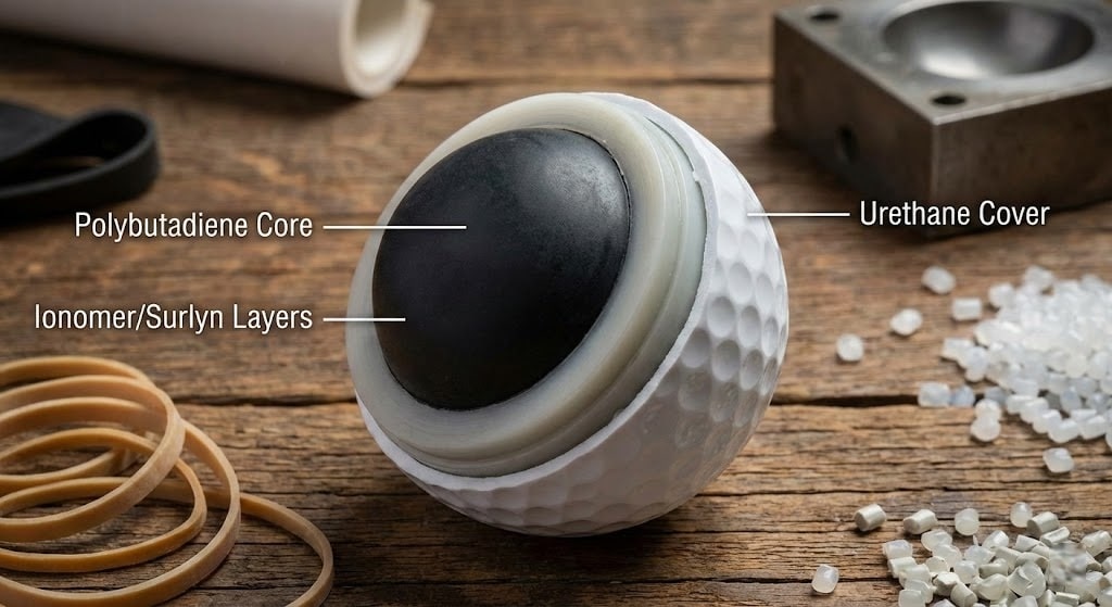 What Are Golf Balls Made Of? (Ultimate Guide)