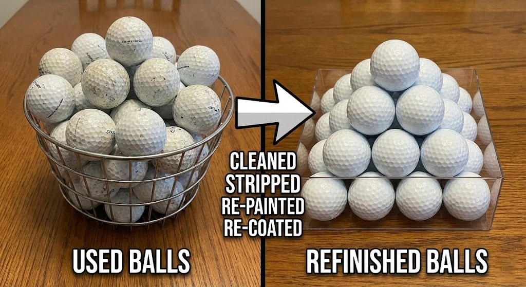 What Are Refinished Golf Balls? Save Big on Pro Performance
